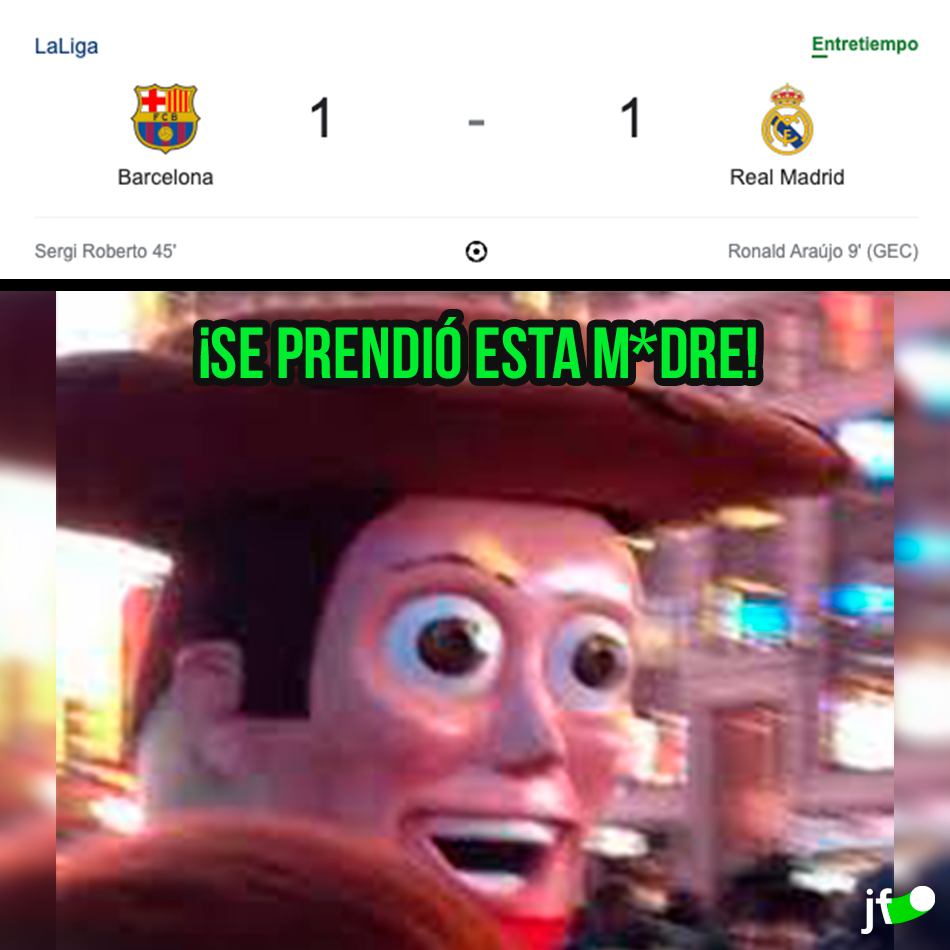 El Clásico es culé, y los memes se burlaron del Real Madrid - JuanFutbol