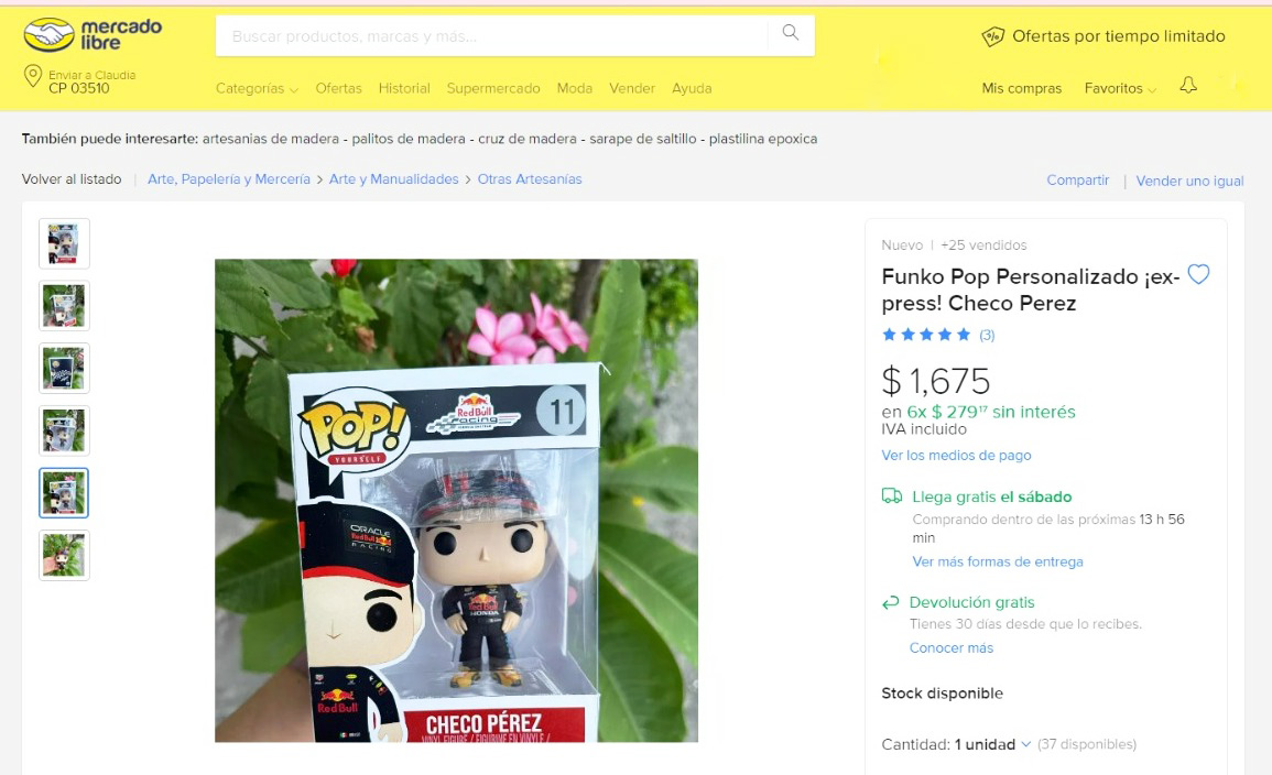 FUNKO de Checo Pérez: ¿Cómo es, cuánto cuesta y dónde comprarlo? ¡Todo ...
