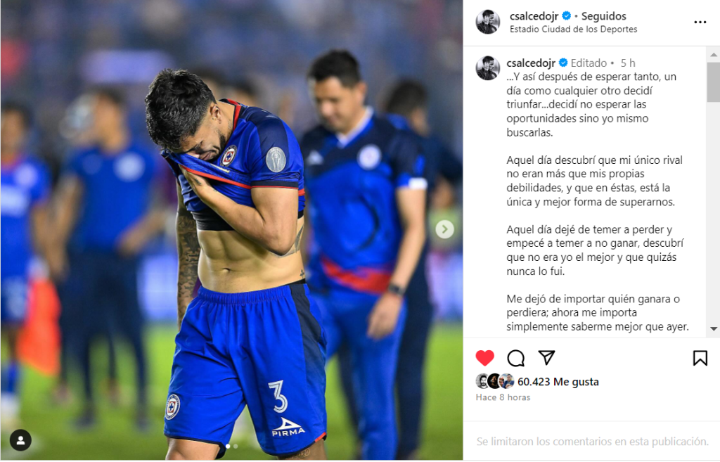 Carlos Salcedo dedica mensaje a Cruz Azul y llora - JuanFutbol