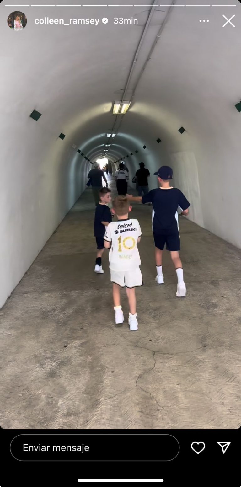 Esposa de Aaron Ramsey se luce en el Pumas vs Puebla - Juanfutbol
